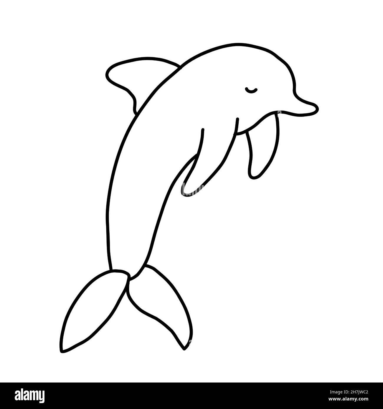 Pacific humpback dolphin Black and White Stock Photos & Images - Alamy