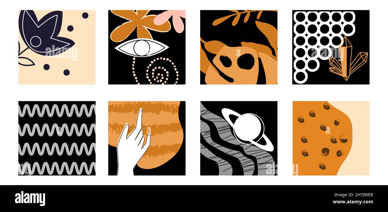 Set of abstract shapes Stock Vector Image & Art - Alamy