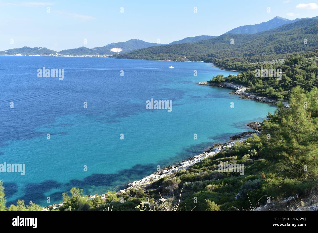 Dream Greek coast Stock Photo - Alamy