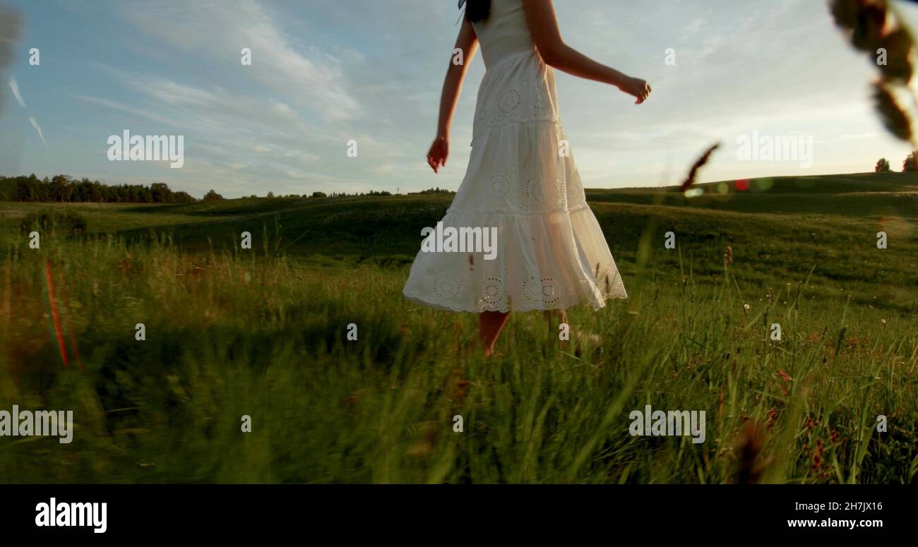 Meadow walk back hi-res stock photography and images - Alamy