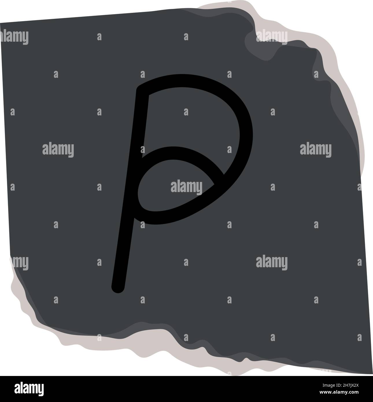 ransom paper with letter P Stock Vector Image & Art - Alamy