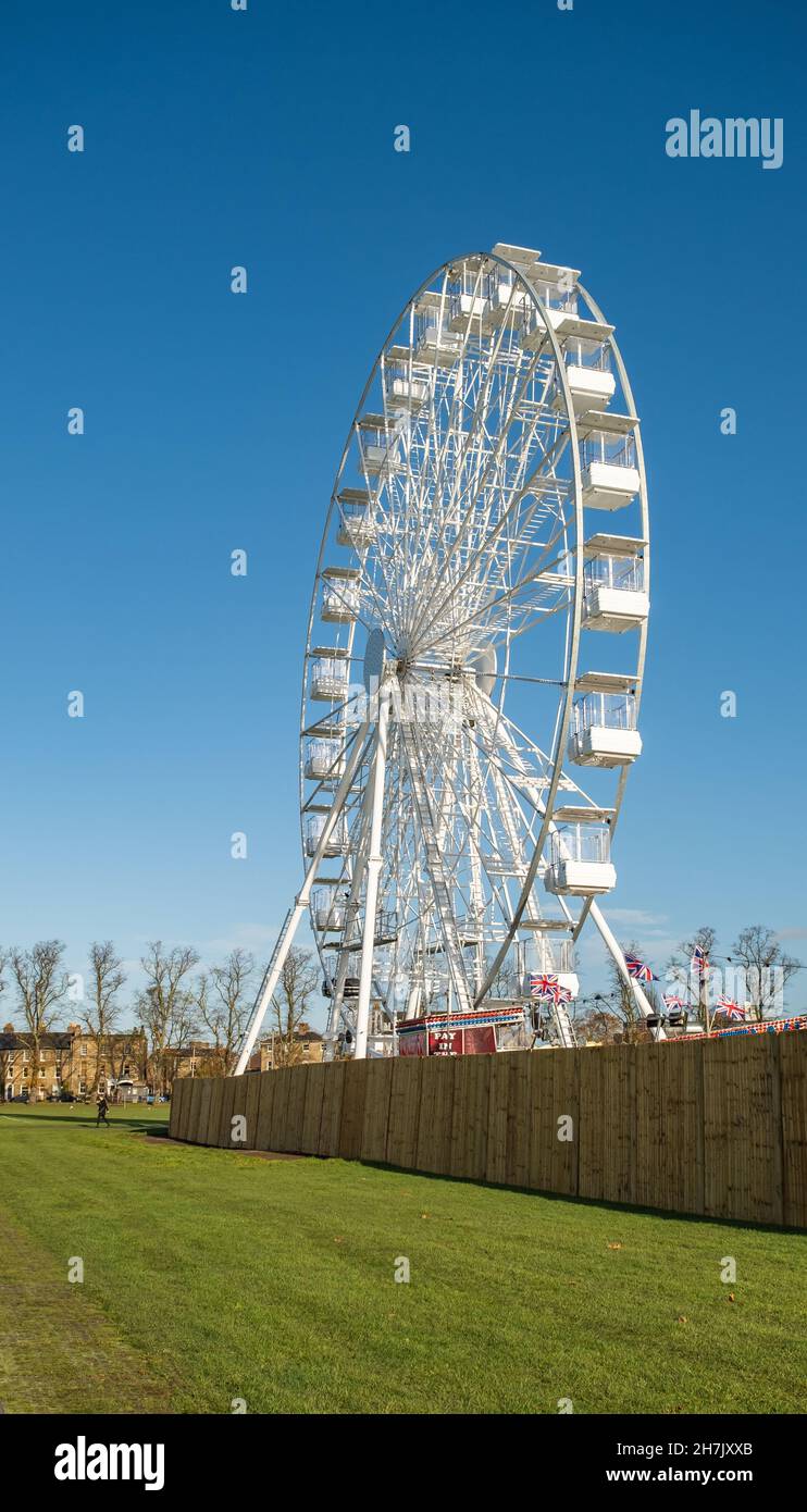 Cambridge, Cambridgeshire, UK – November 2021. The Big wheel or “eye ...