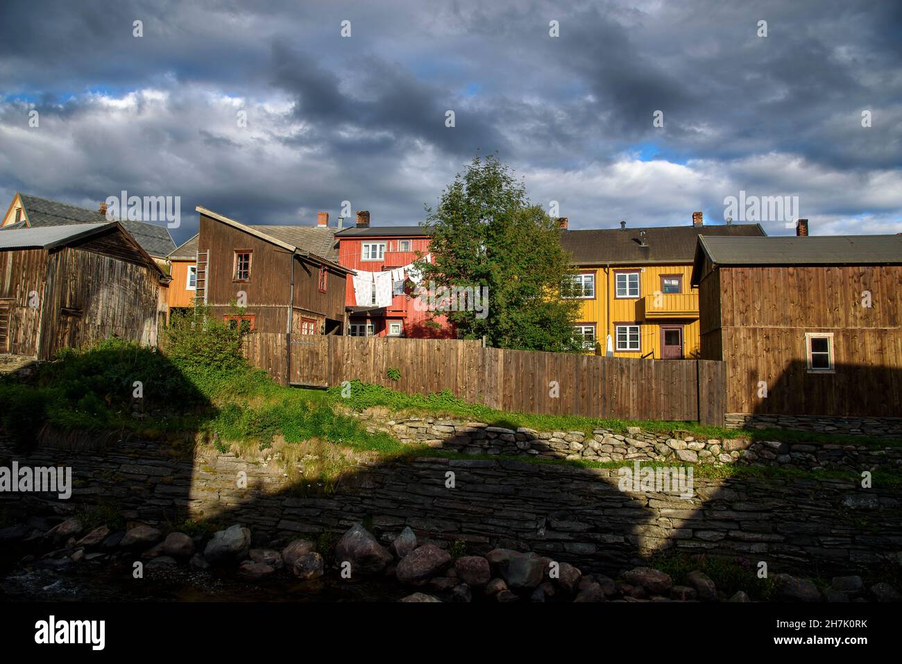 Mining town of Røros: Bergstaden (old town), Roros, Norway Stock Photo ...