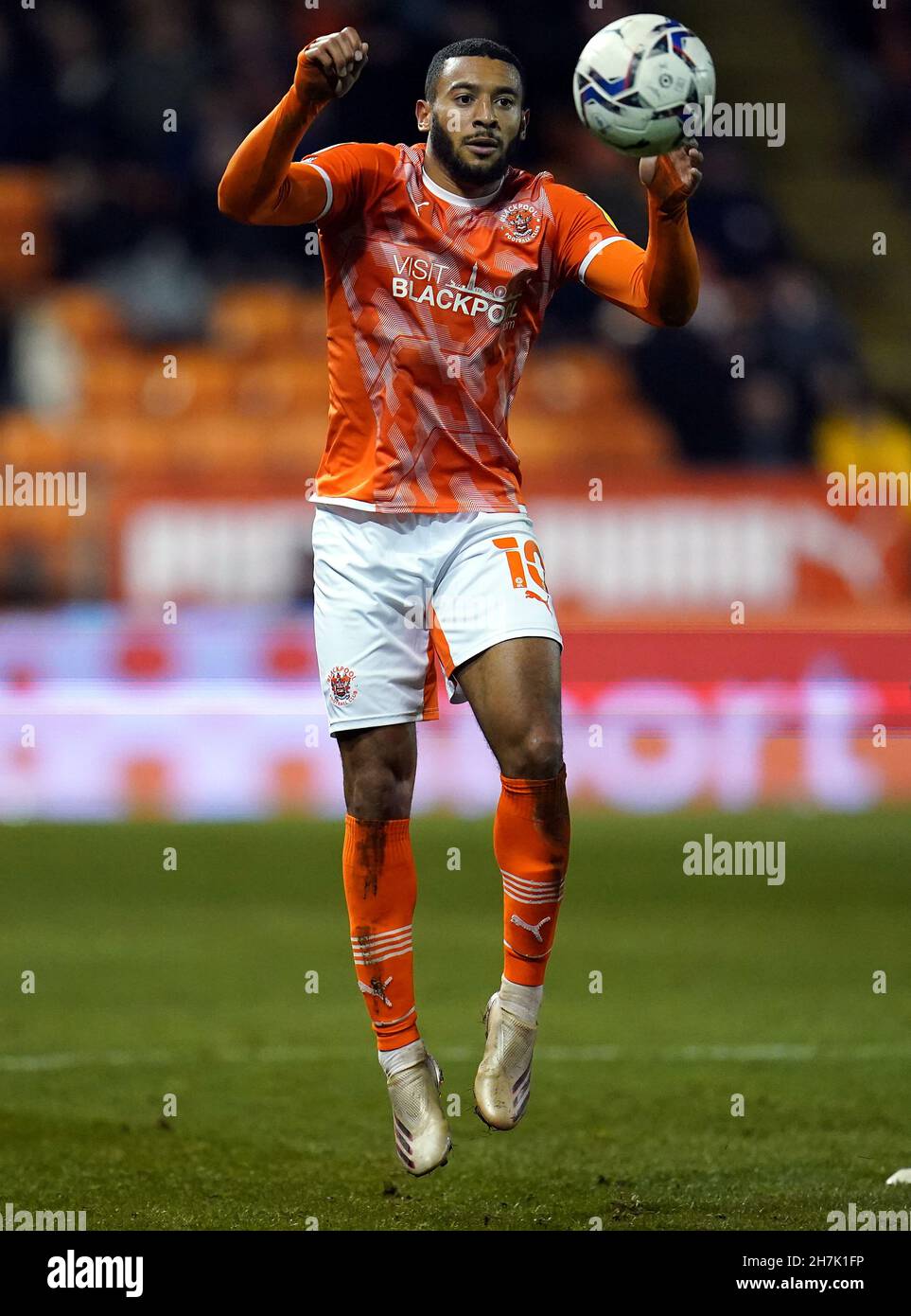 Blackpool's Keshi Anderson during the Sky Bet Championship match at ...