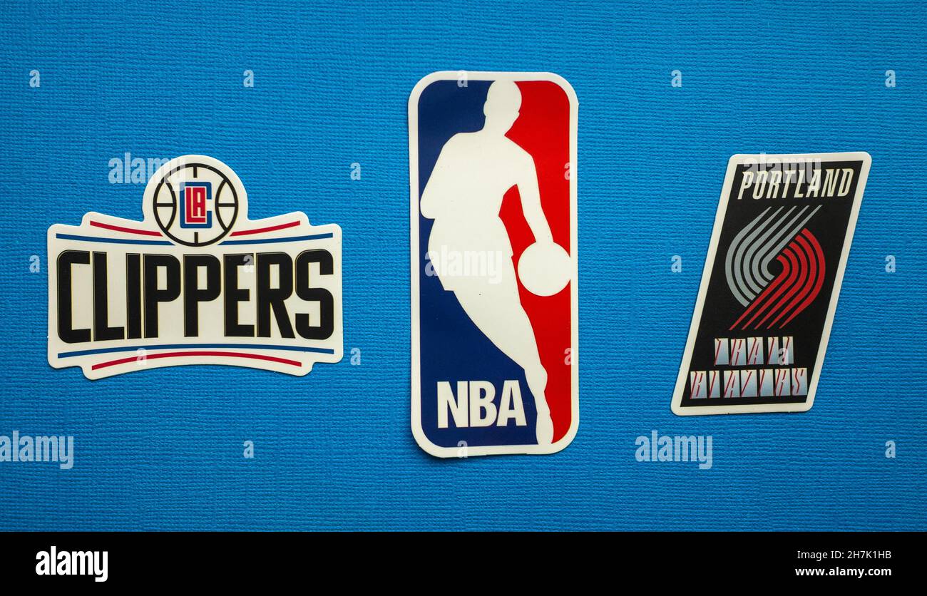Portland trail blazers logo hi-res stock photography and images - Alamy