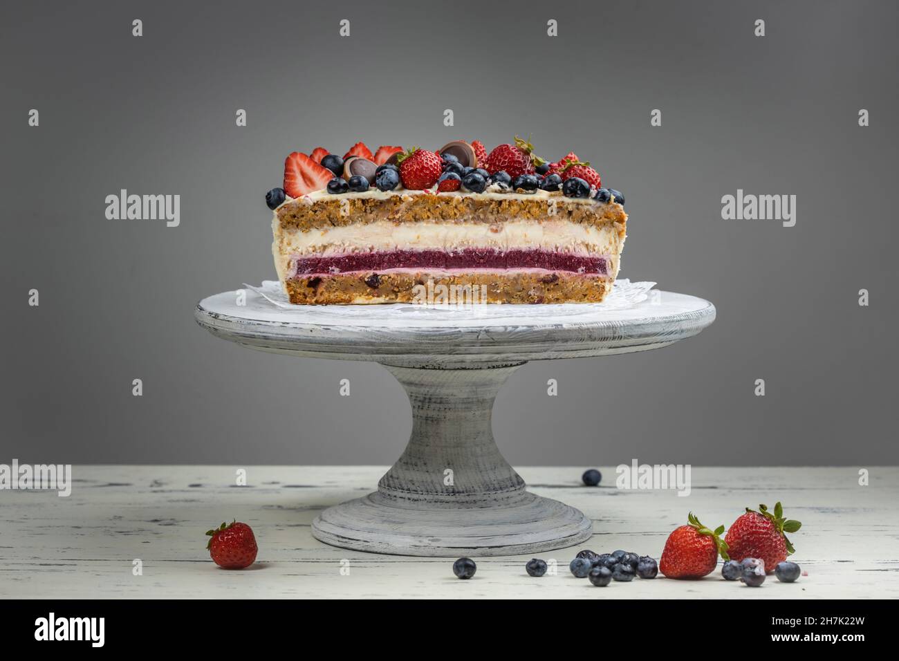 Multi layered birthday cake hi-res stock photography and images - Alamy
