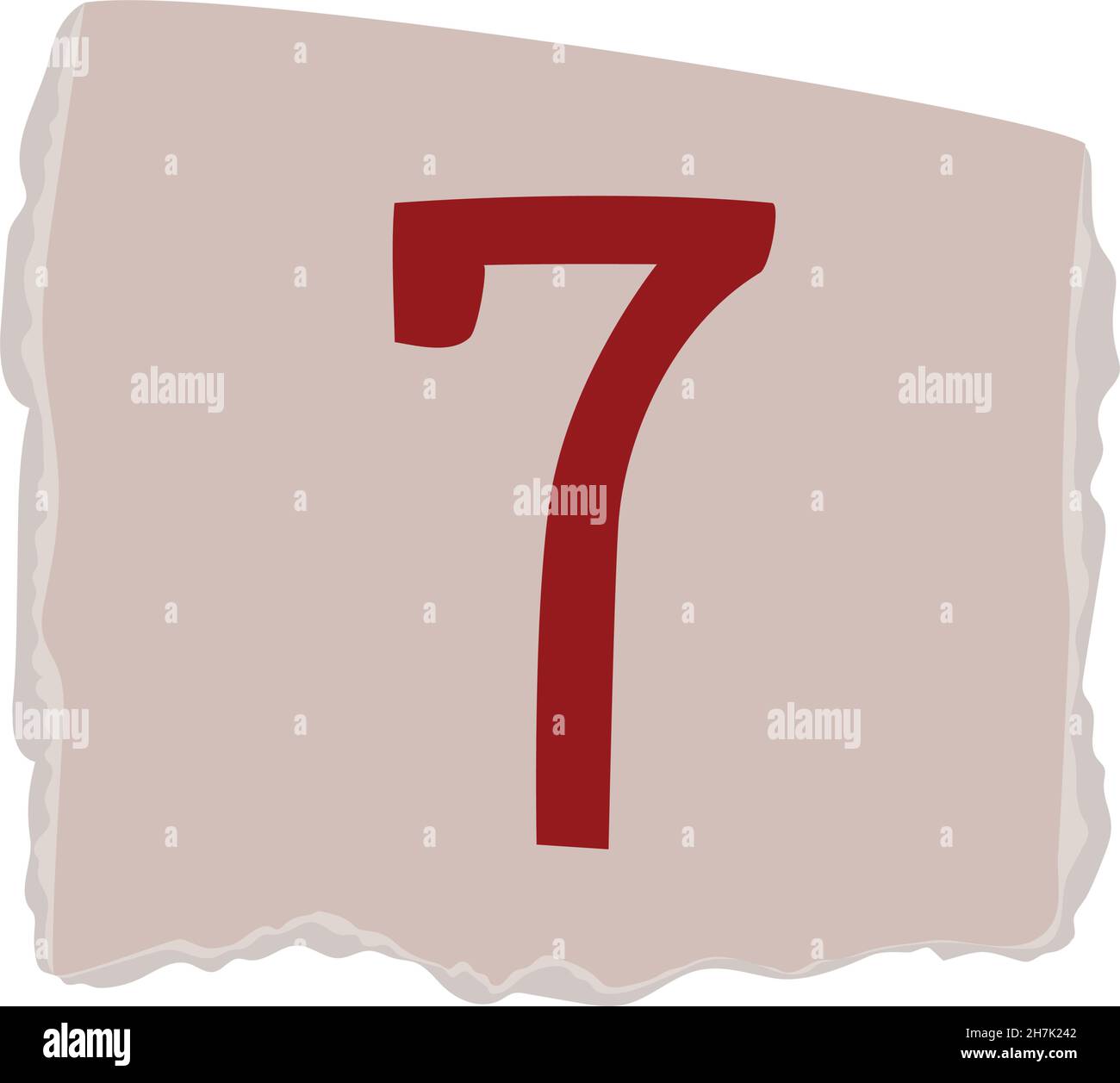 ransom note with number 7 Stock Vector Image & Art - Alamy