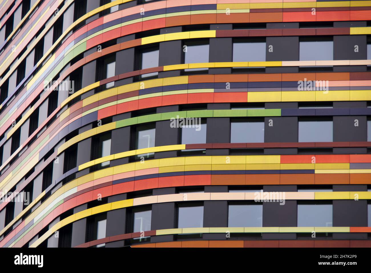 Modern architecture with colorful structure Stock Photo - Alamy