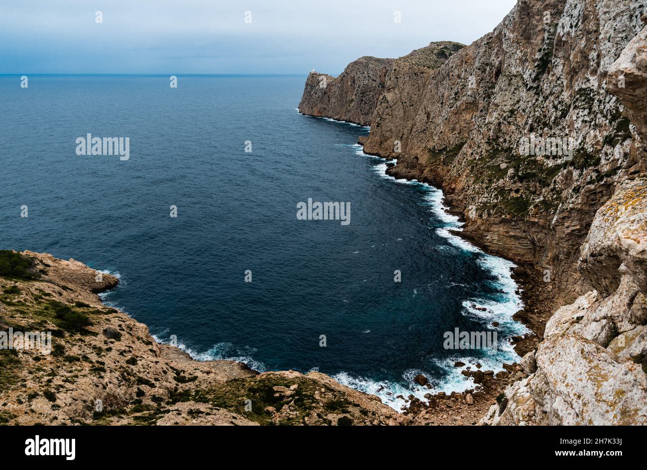 Rock cliff mountain cap de formentor hi-res stock photography and ...