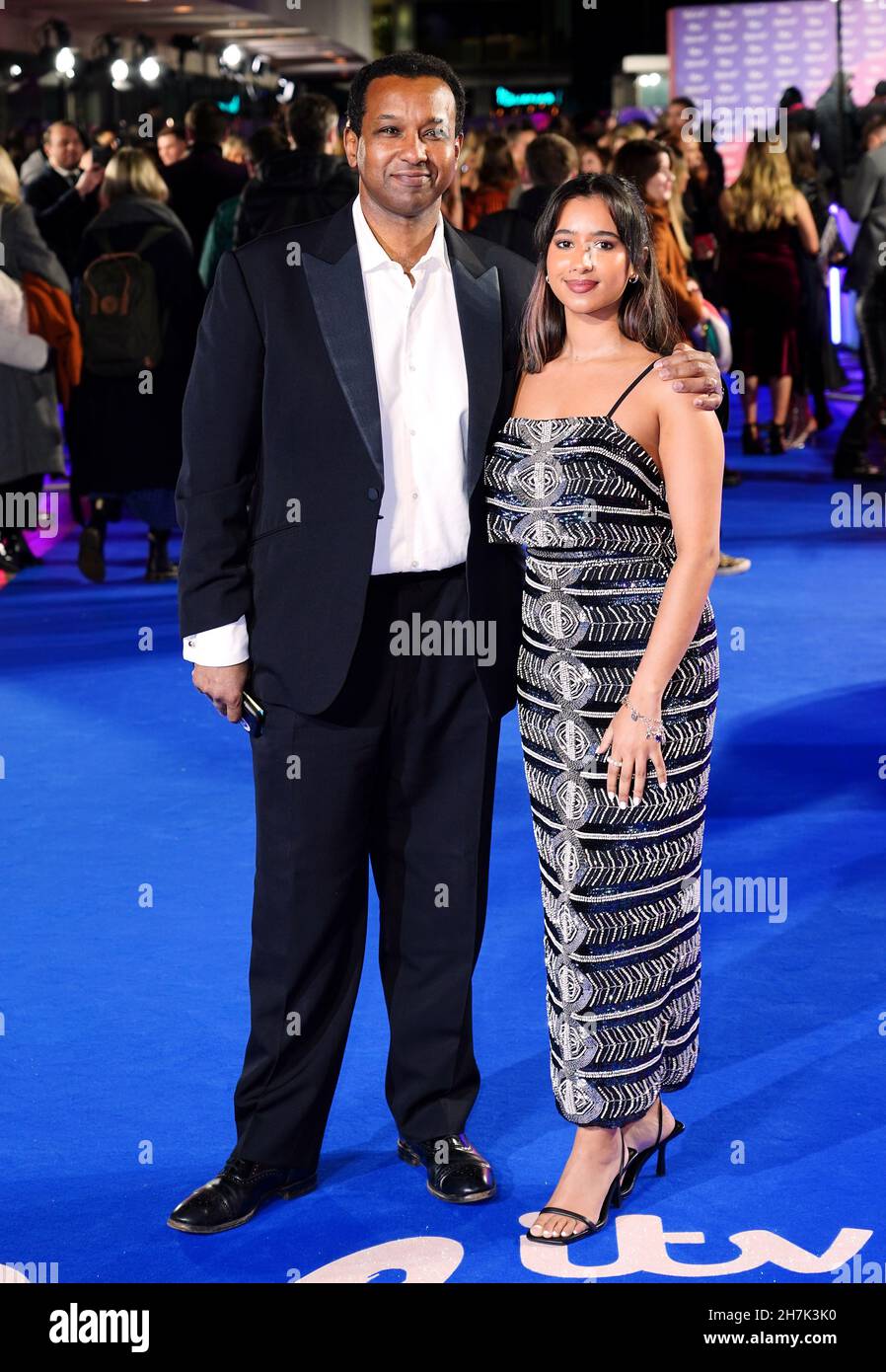 Rageh Omaar and guest attending the ITV Palooza held at the Royal ...