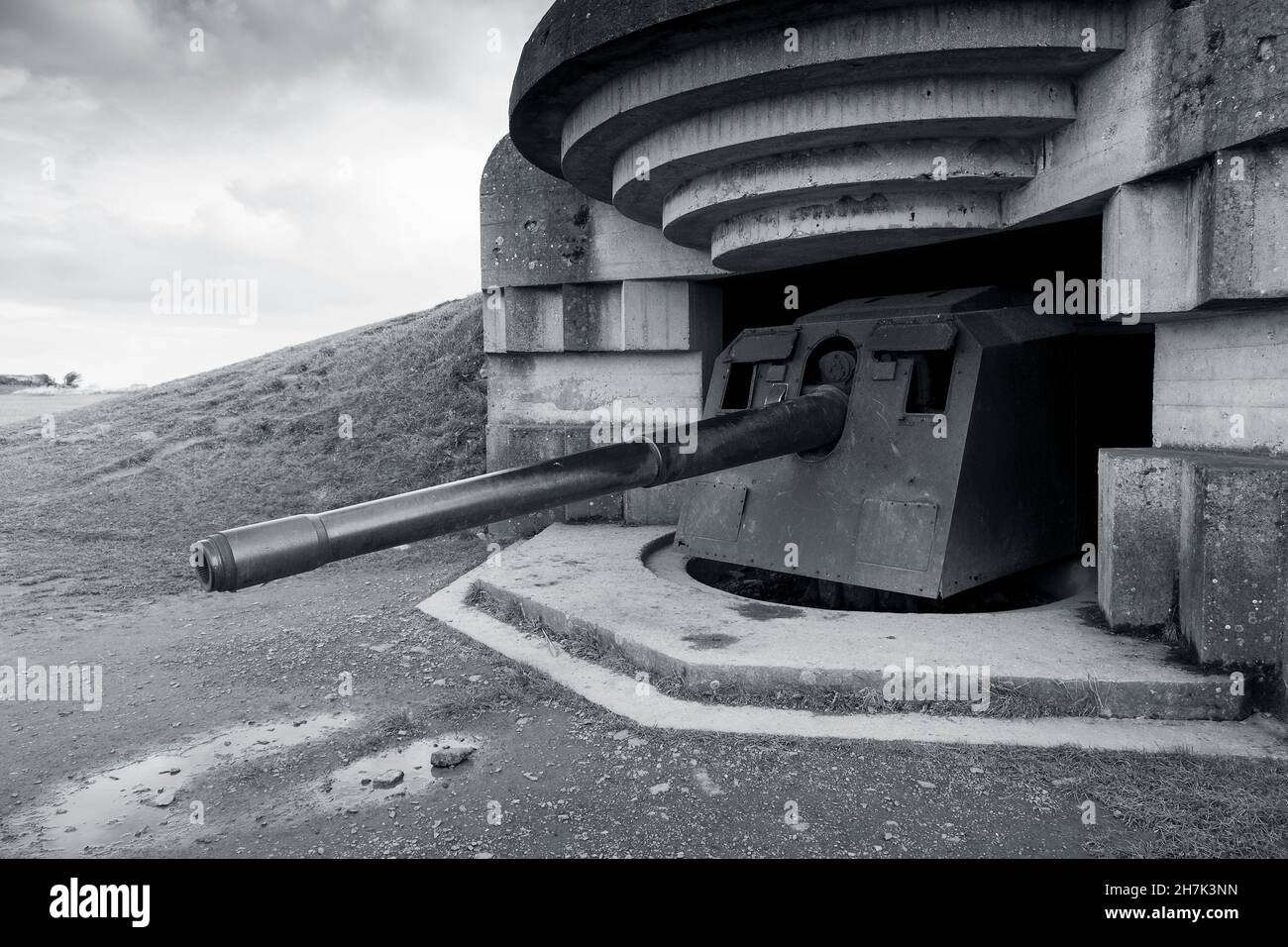 Battery of Longues-sur-Mer, Normandy, France Stock Photo - Alamy