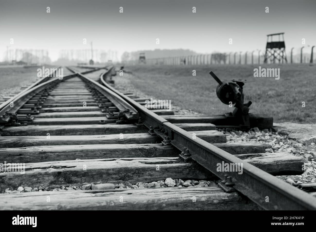 Railways, Nazi concentration and extermination camp, Auschwitz II ...
