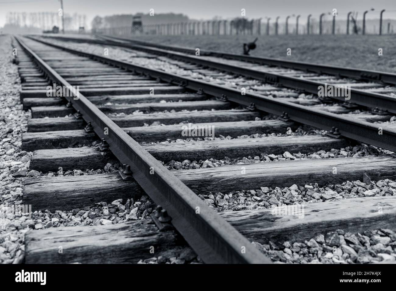 Railways, Nazi concentration and extermination camp, Auschwitz II ...