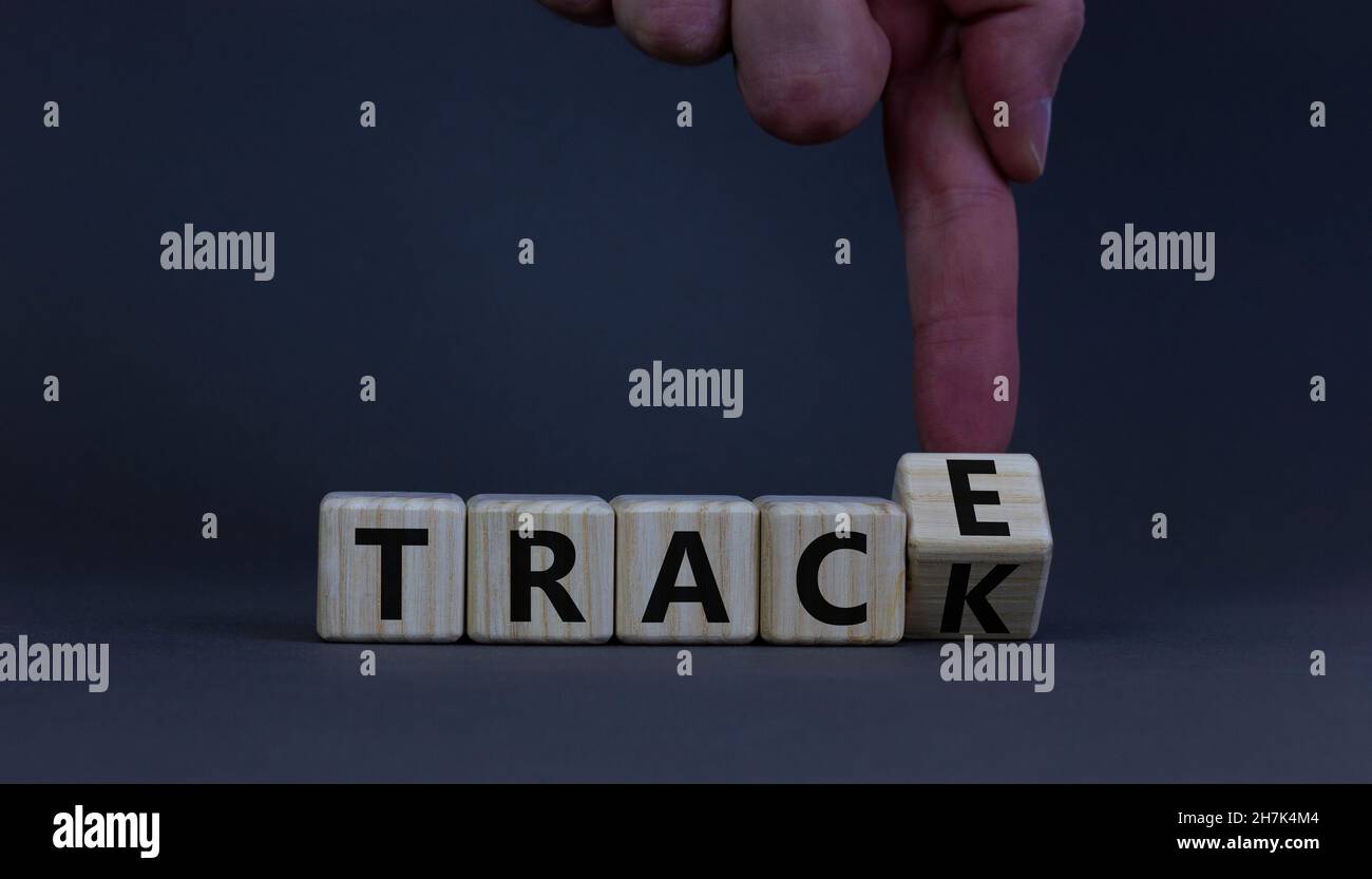 Trace and track symbol. Coronavirus Covid-19 problems. Doctor turns ...