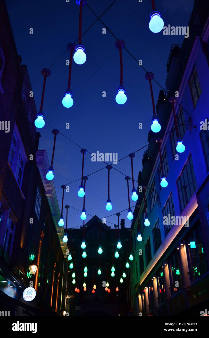 Retro soho london night hi-res stock photography and images - Alamy