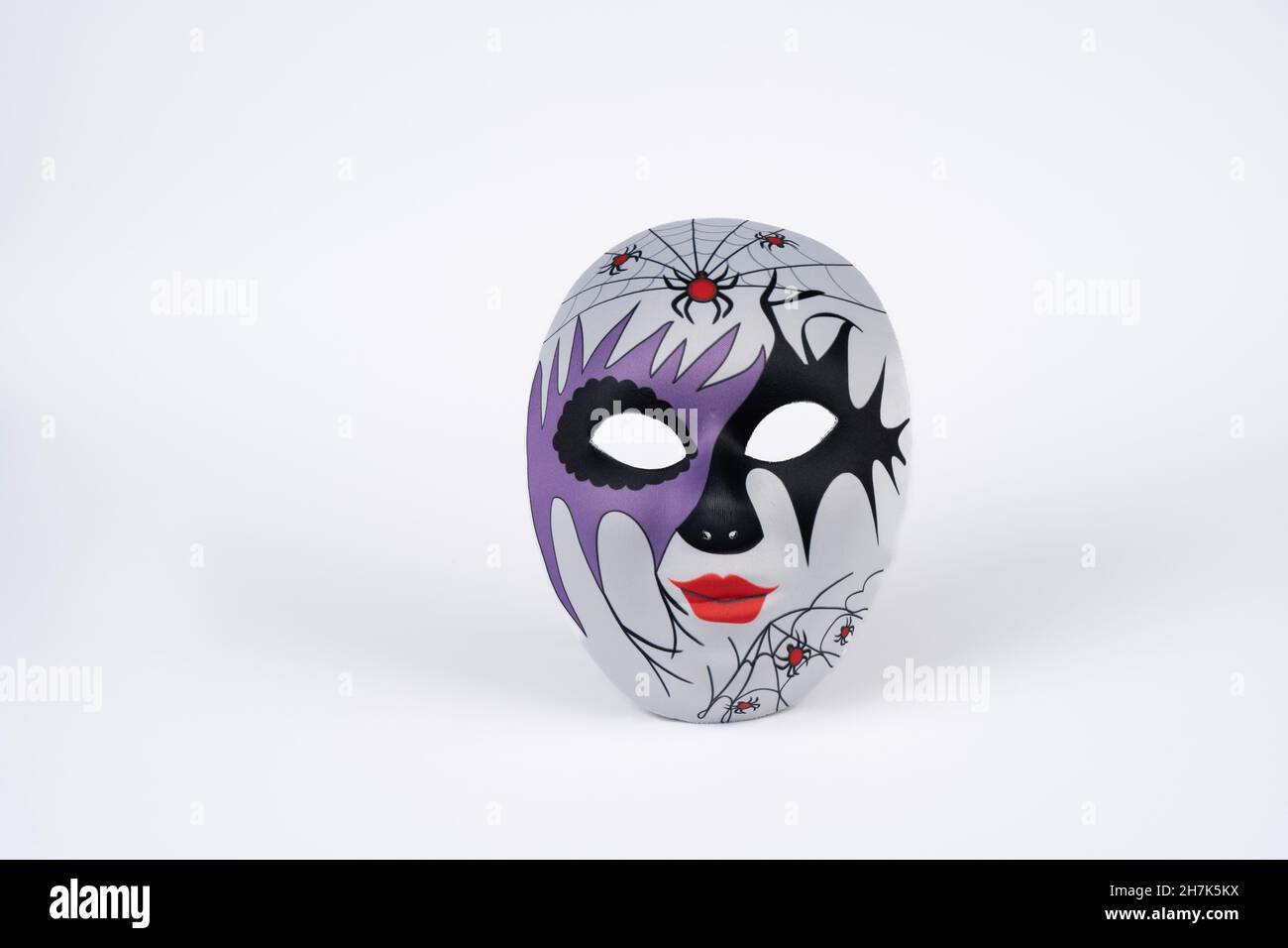 Paris, France - 11 22 2021: Packshot of Masked woman. A colorful mask ...