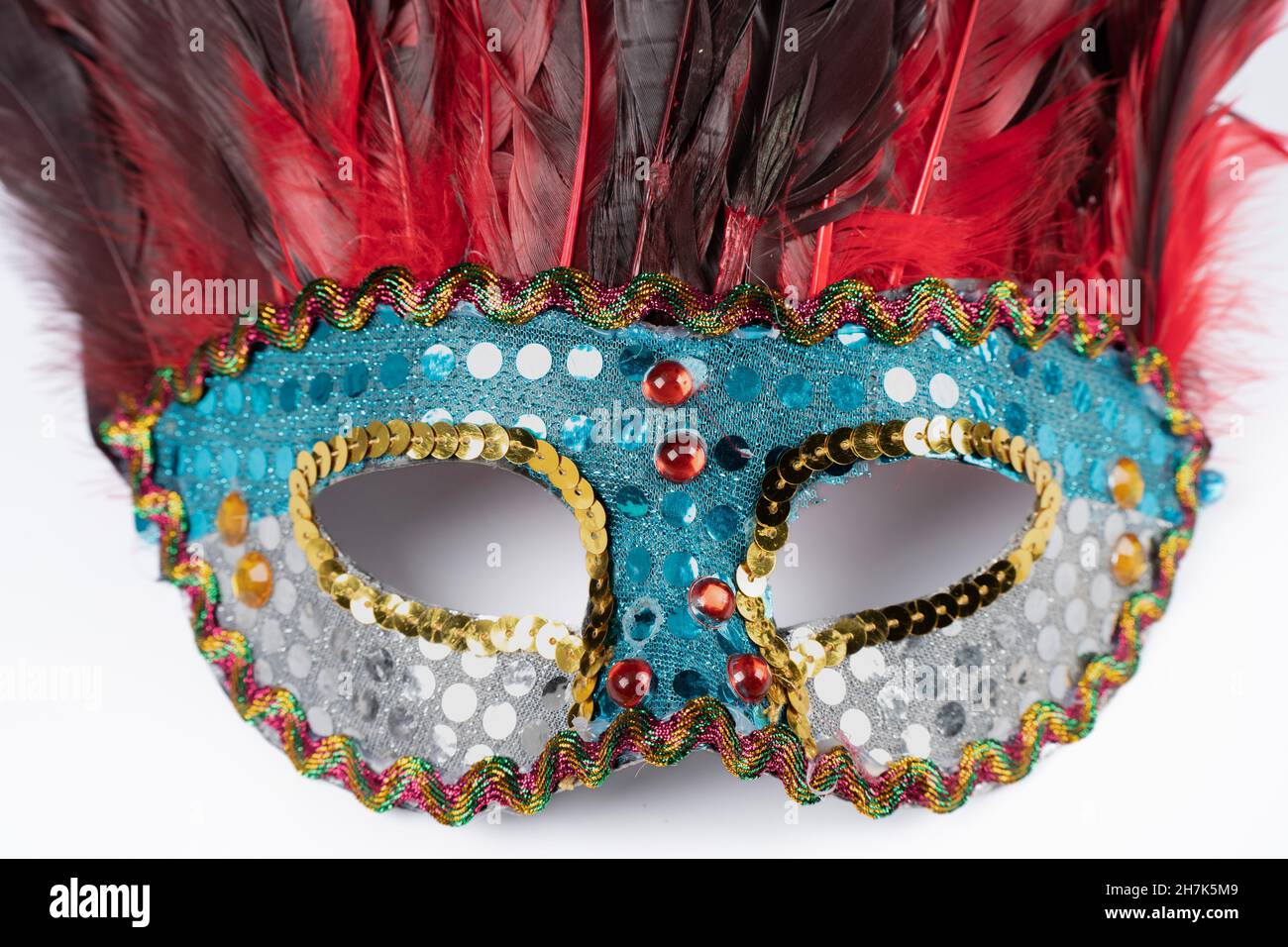 Paris, France - 11 22 2021: Packshot of Masked woman. A colorful mask ...