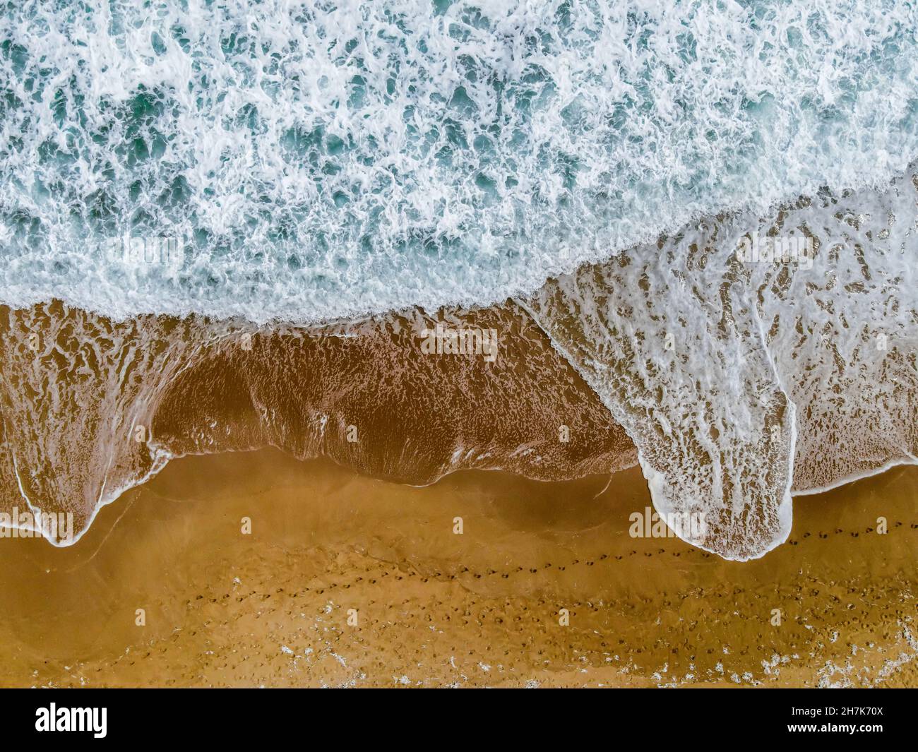 Aerial view. Amazing beach, soft sand, nature background.Beautiful ...
