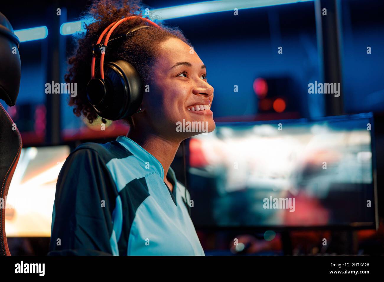 African player sitting on gaming hi-res stock photography and images ...