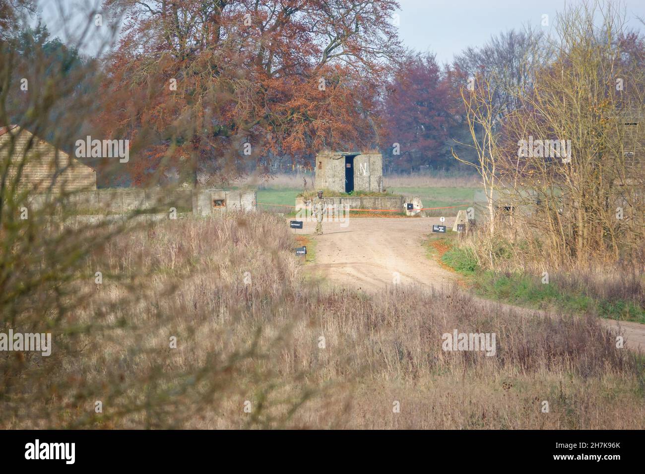 a British army training camp for military exercises, Wiltshire UK Stock ...