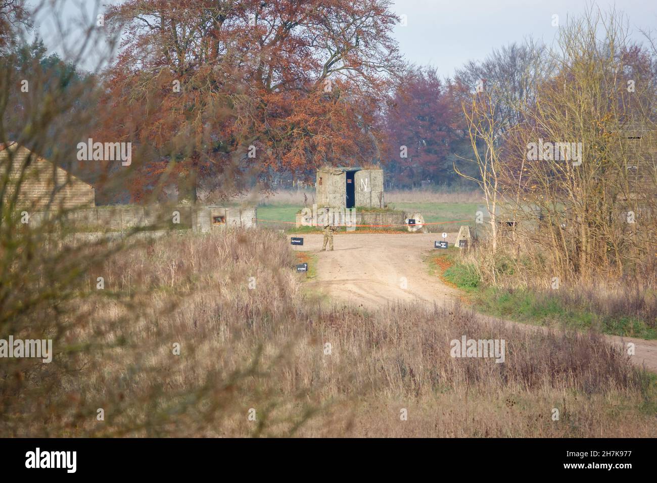 a British army training camp for military exercises, Wiltshire UK Stock ...