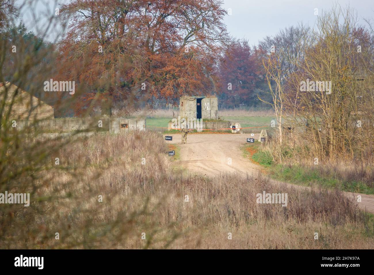 a British army training camp for military exercises, Wiltshire UK Stock ...
