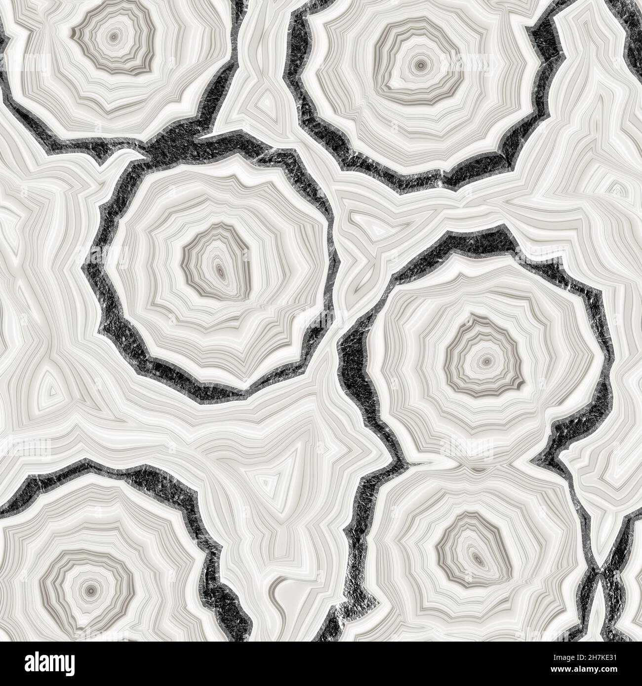 Seamless banded agate geode marble rock with gray stone edge surface ...