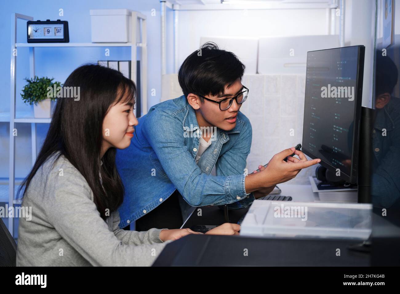 Programmer And Developer Teamwork Working In A Software Development And Coding Technologies At