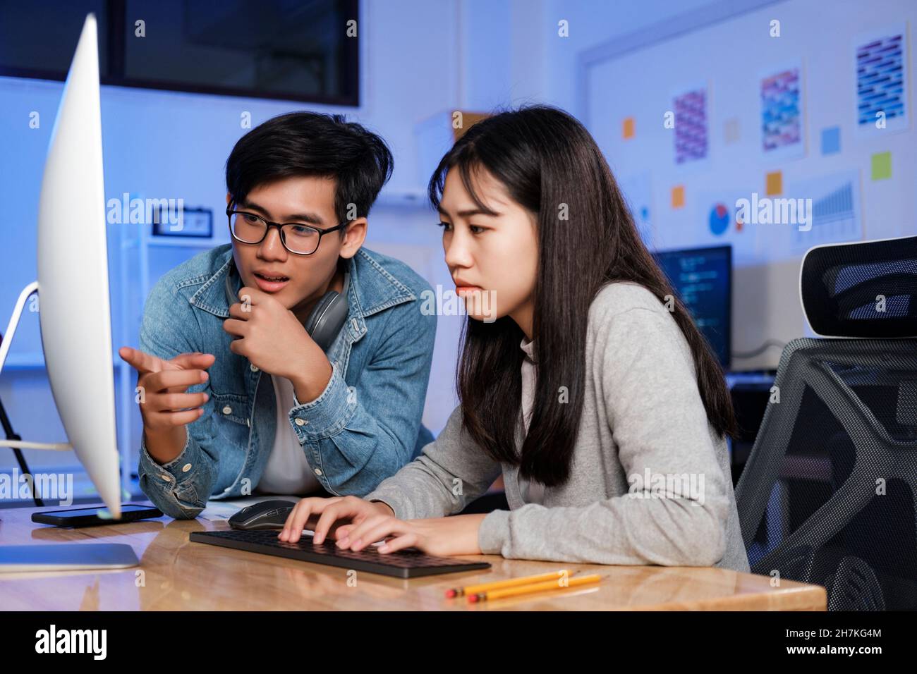 Programmer And Developer Teamwork Working In A Software Development And Coding Technologies At
