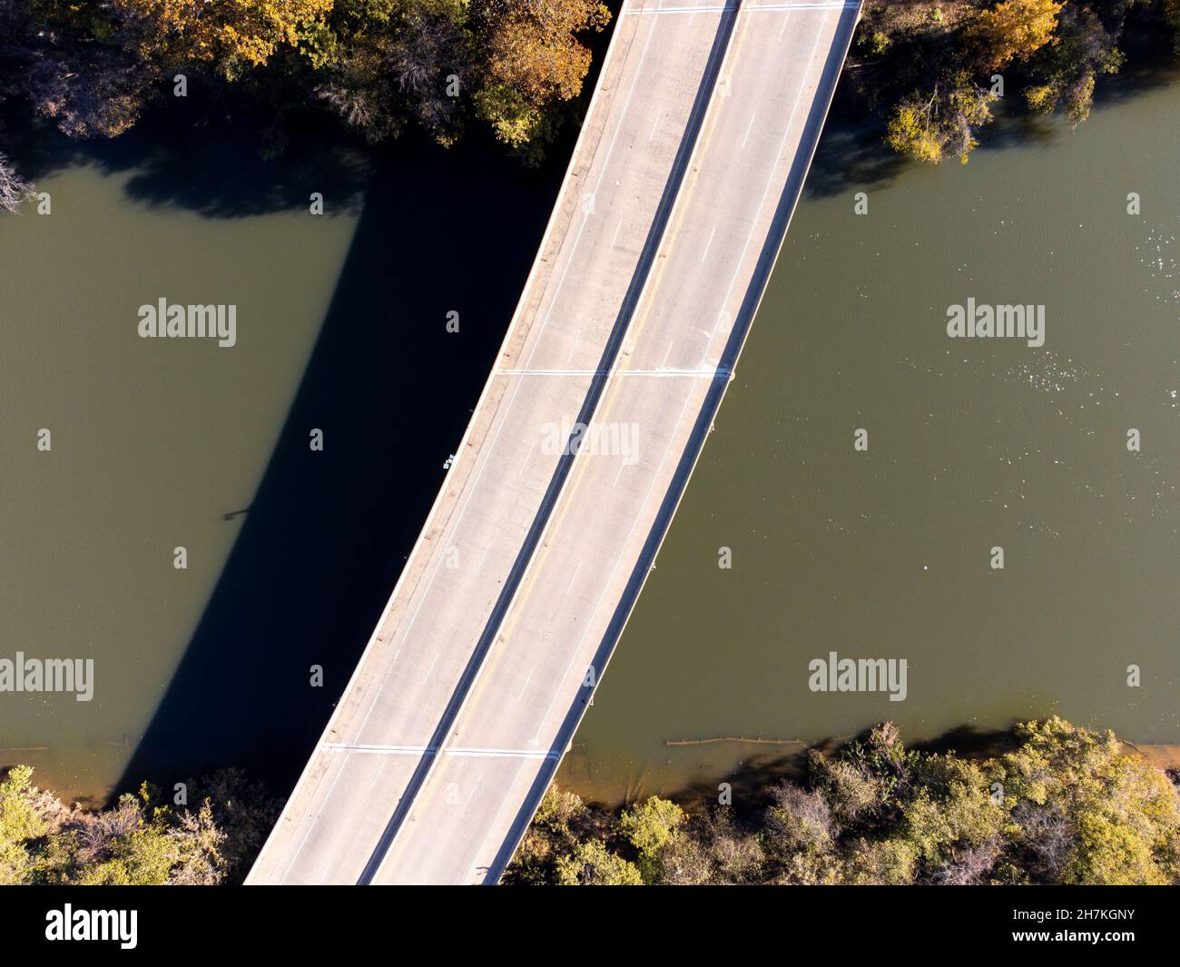 Aerial Photo Of A Car Bridge Over A River Stock Photo - Alamy