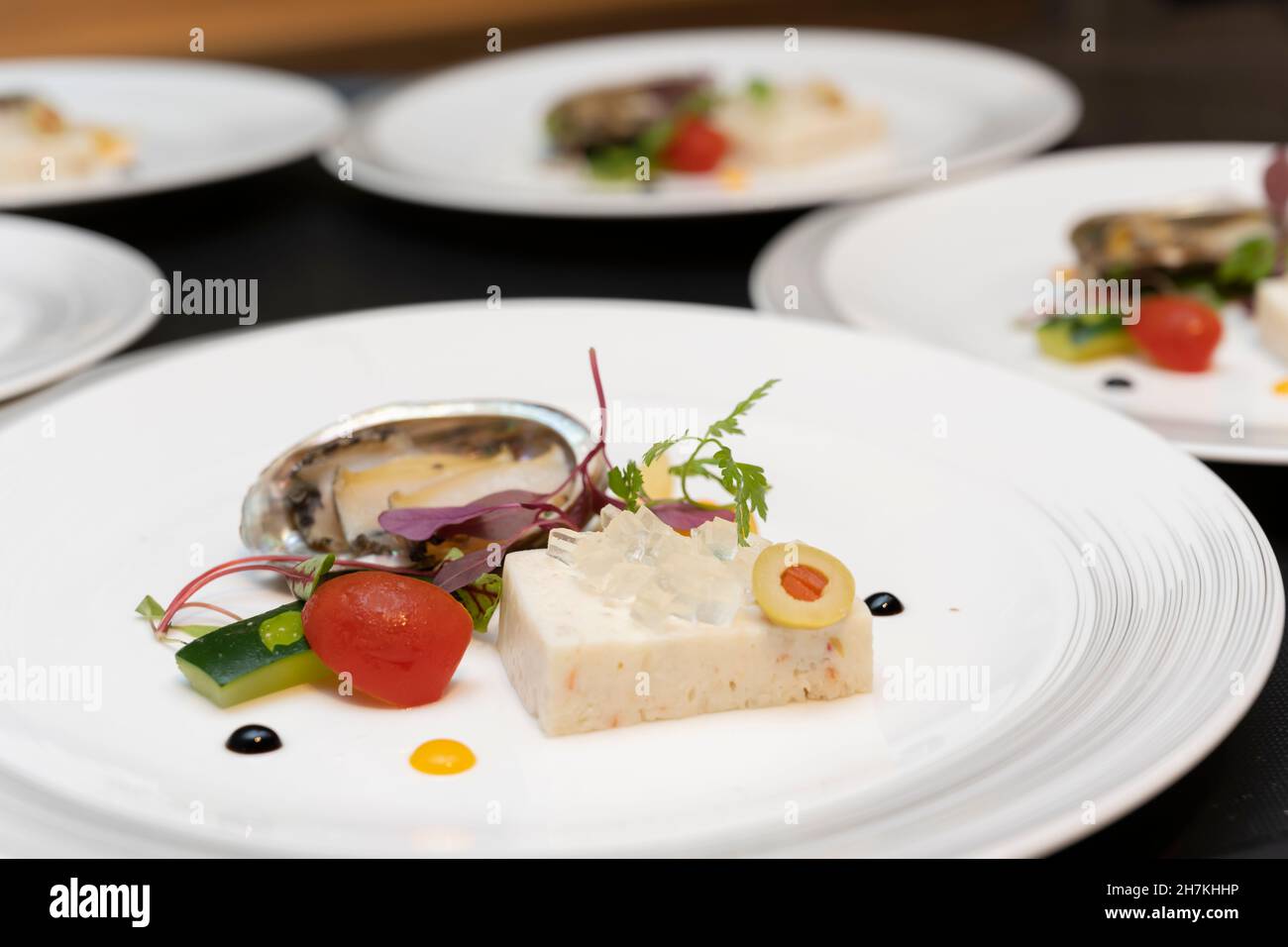 I chose abalone as an appetizer Stock Photo - Alamy