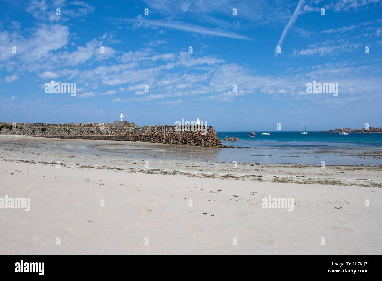 Braye beach on Alderney, Channel Islands Stock Photo - Alamy