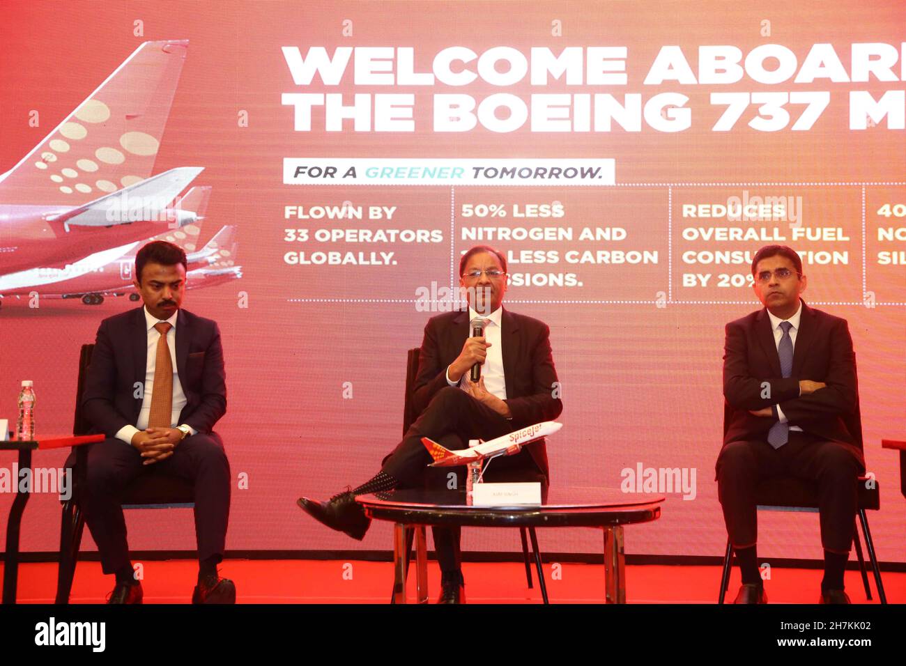 New Delhi, India. 22nd Nov, 2021. Ajay Singh, CMD SpiceJet during the ...