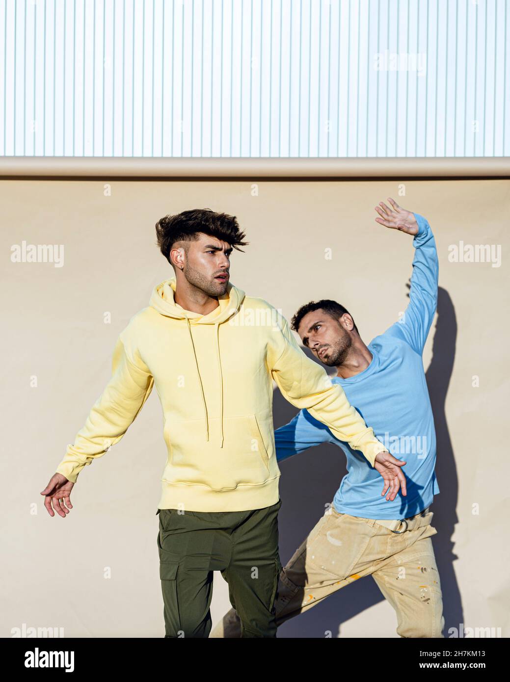 Two friends dancing together in hi-res stock photography and images - Alamy