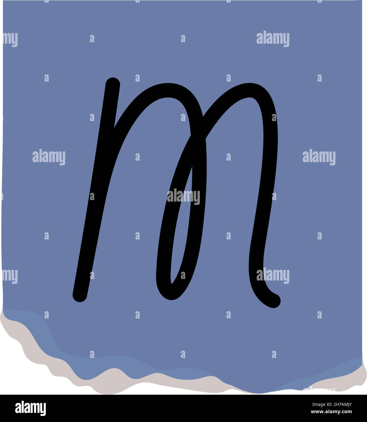 ransom paper with letter M Stock Vector Image & Art - Alamy