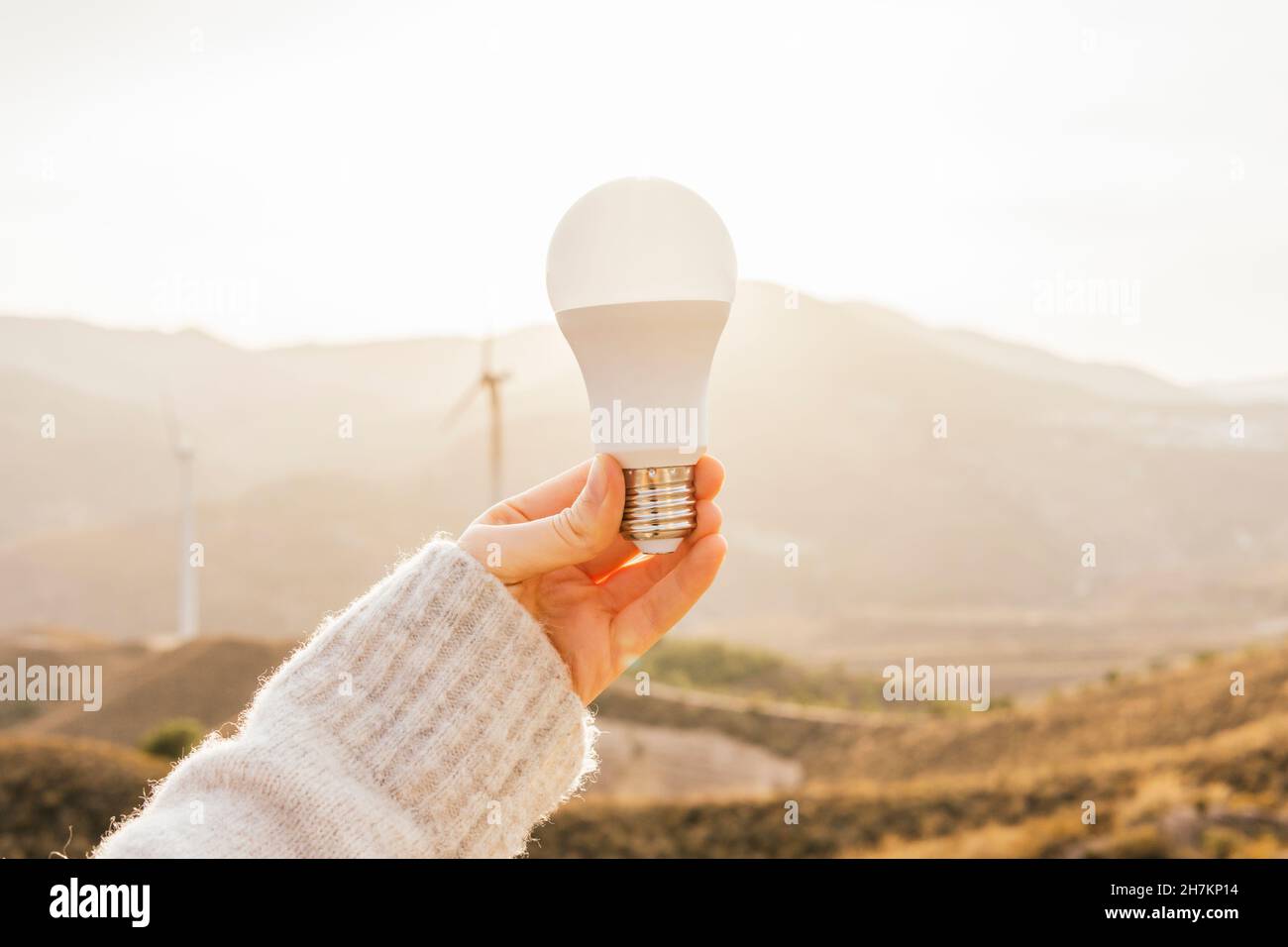 Light bulb hand hi-res stock photography and images - Alamy