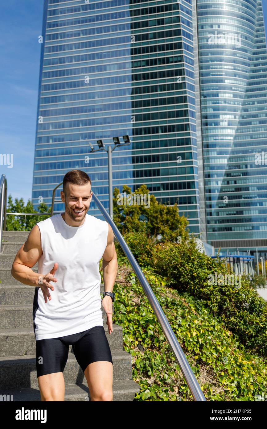Business person running steps hi-res stock photography and images - Alamy