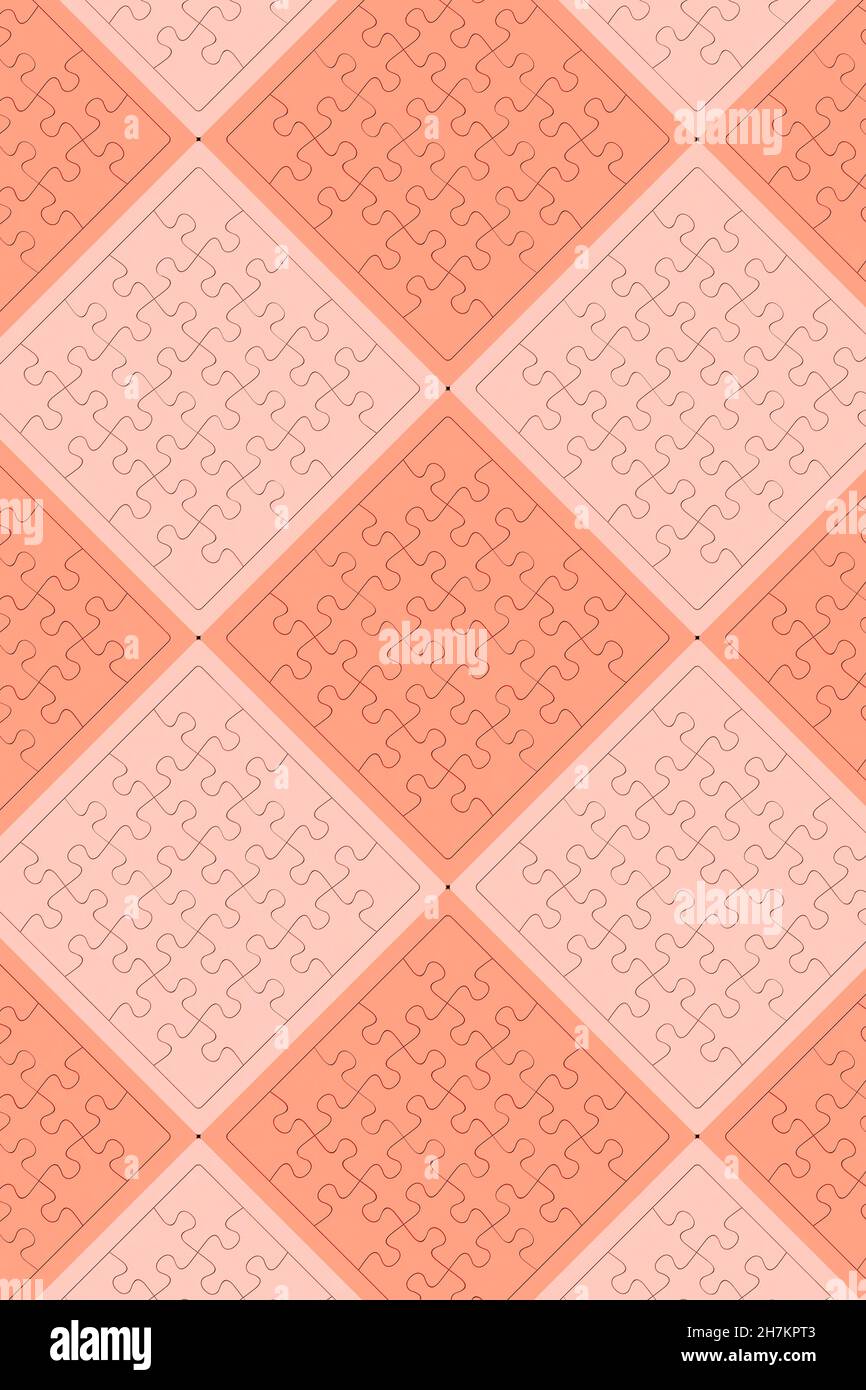 Three dimensional pattern of blank pastel pink jigsaw puzzle Stock ...