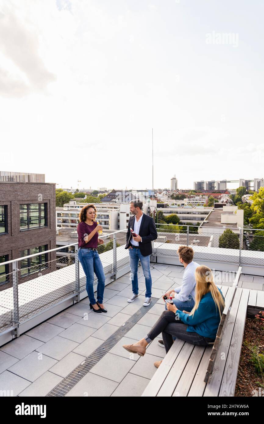 Rooftop terrace drink view hi-res stock photography and images - Alamy