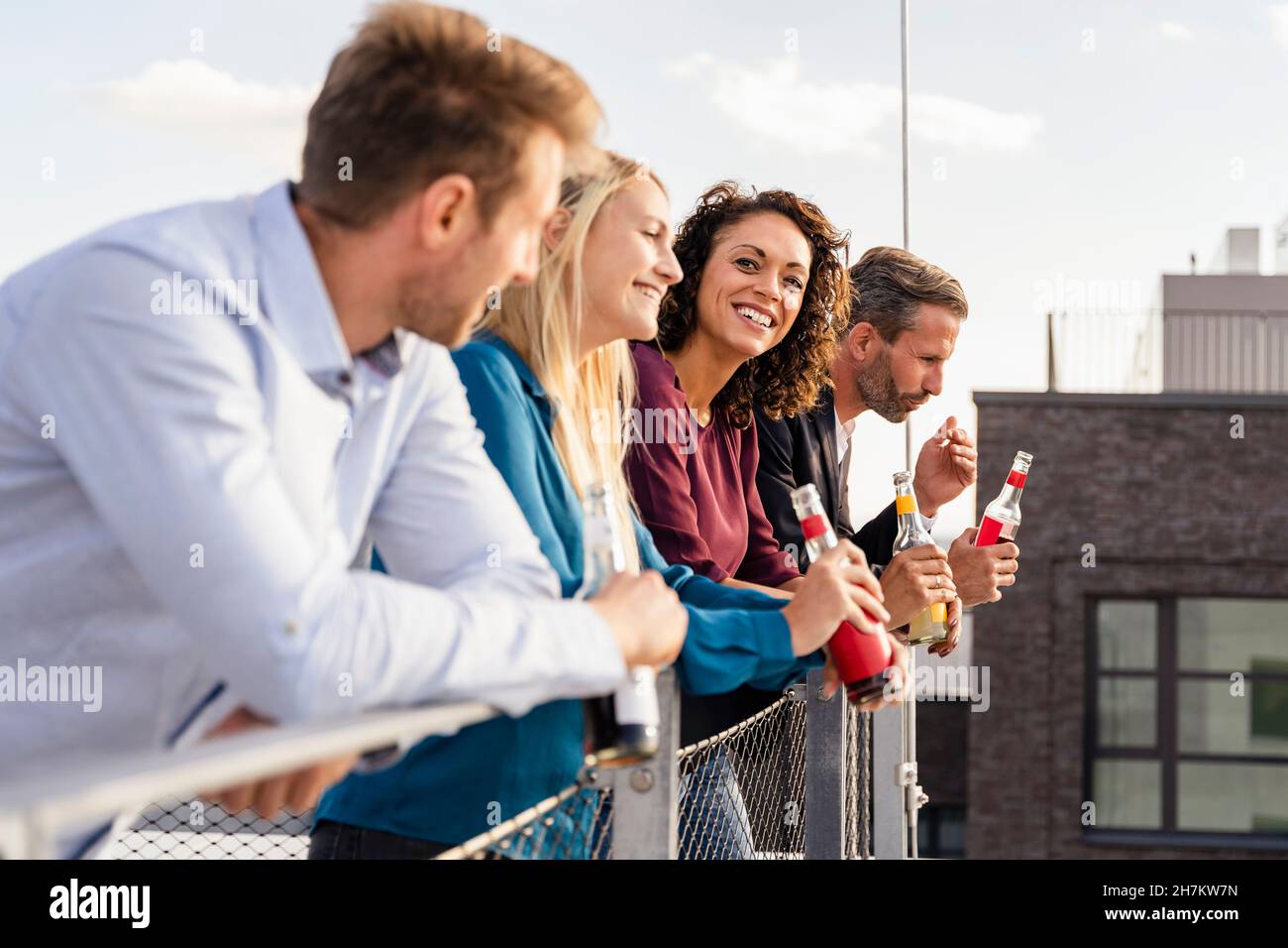 Rooftop terrace drink view hi-res stock photography and images - Alamy