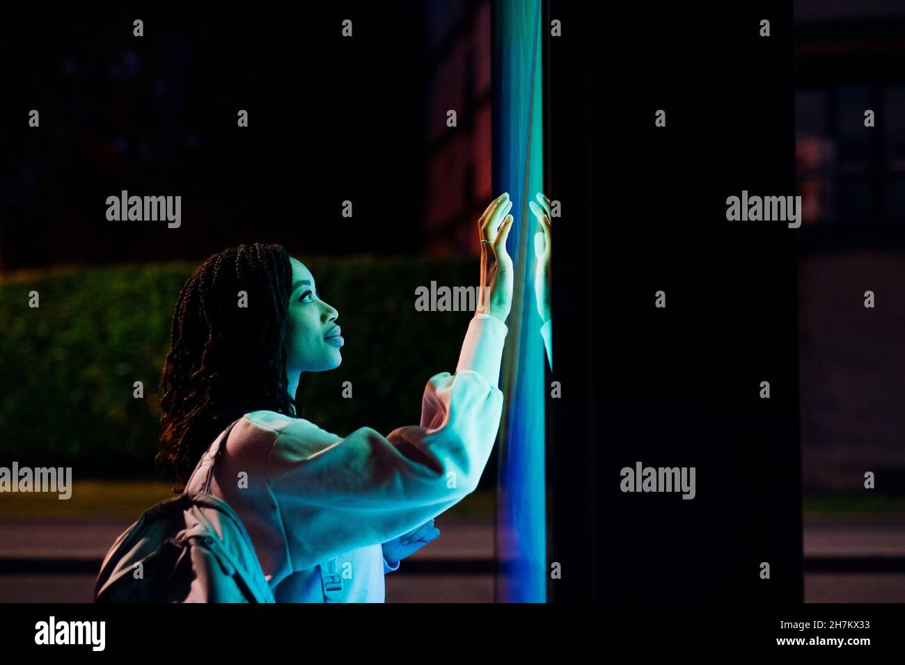 Backpack display hi-res stock photography and images - Alamy