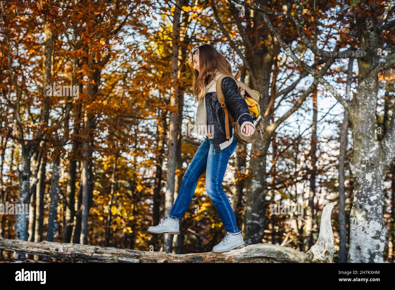 Woman trunk balance hi-res stock photography and images - Alamy