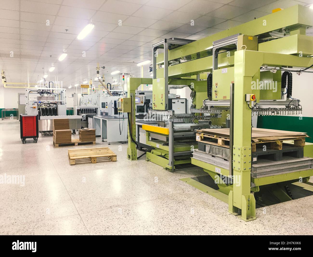 Machine equipment in production process factory industrial Stock Photo ...