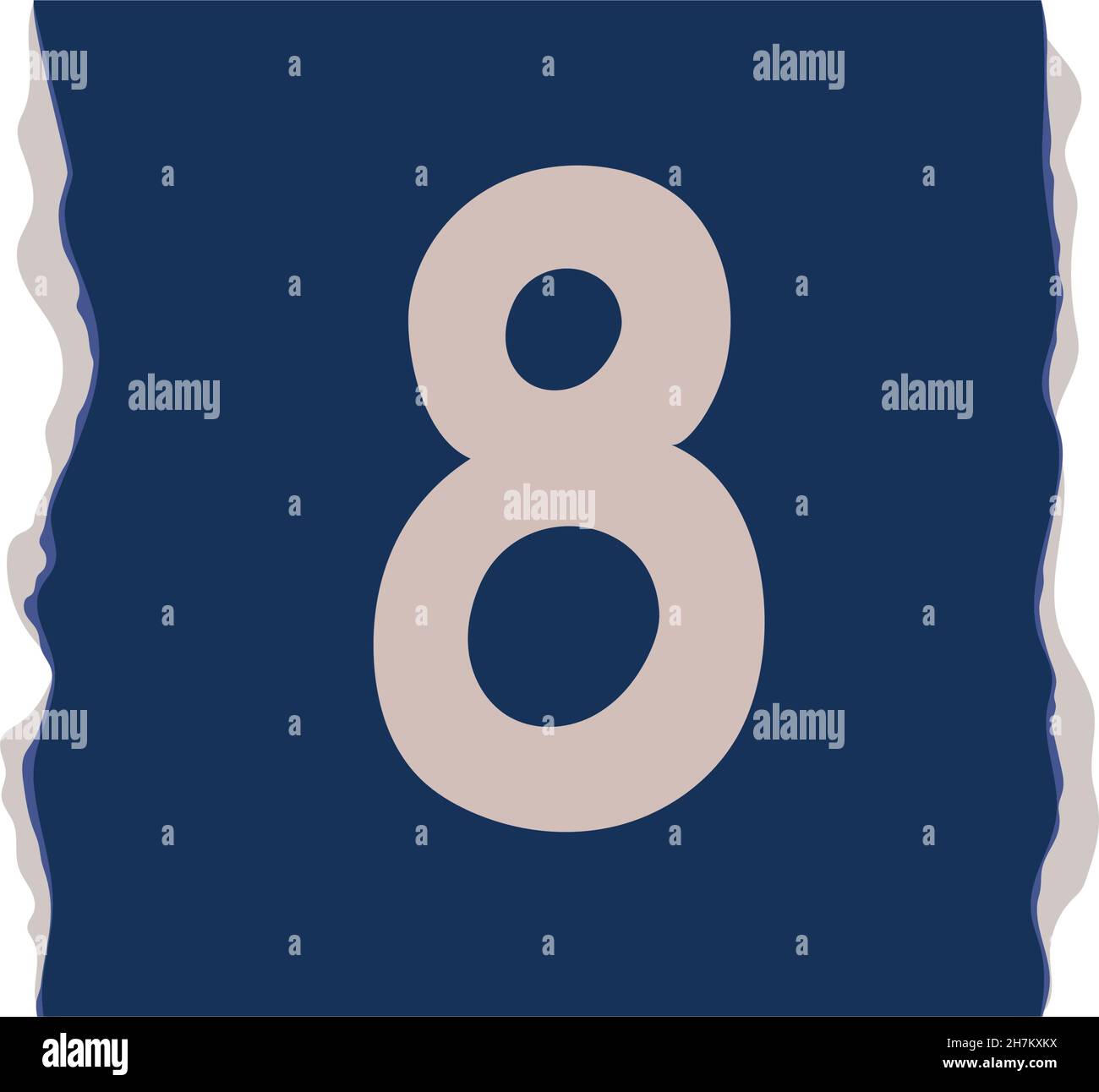 ransom note with number 8 Stock Vector Image & Art - Alamy