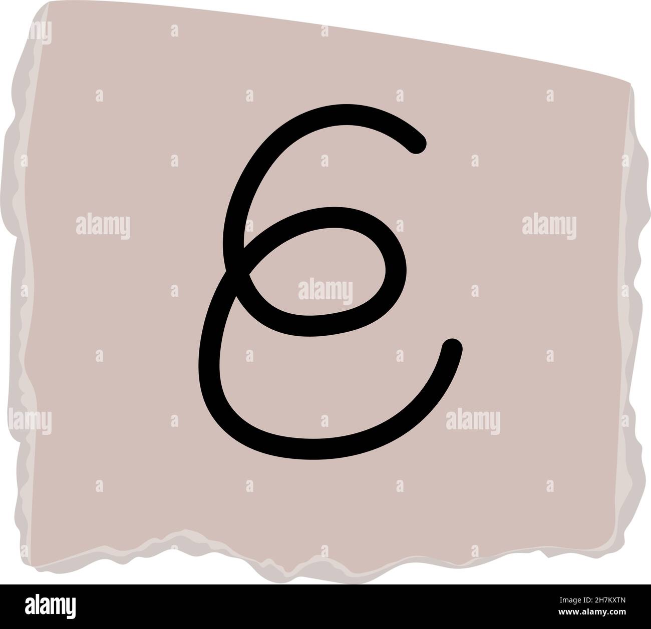 ransom paper with letter E Stock Vector Image & Art - Alamy