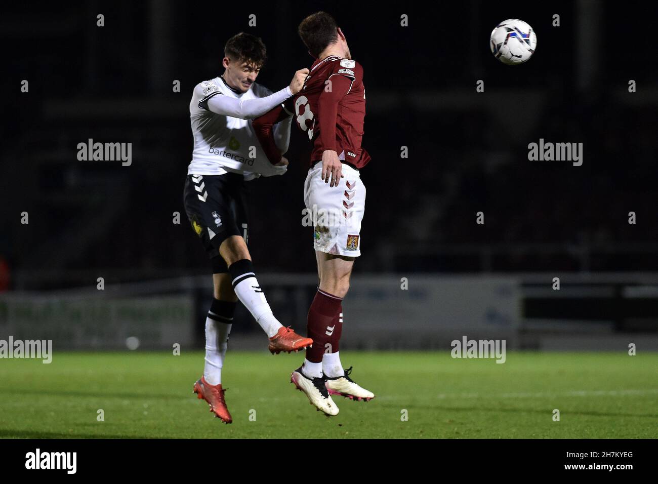 NORTHAMPTON, GBR. NOV 23RD Oldham Athletic's Jamie Bowden during the ...
