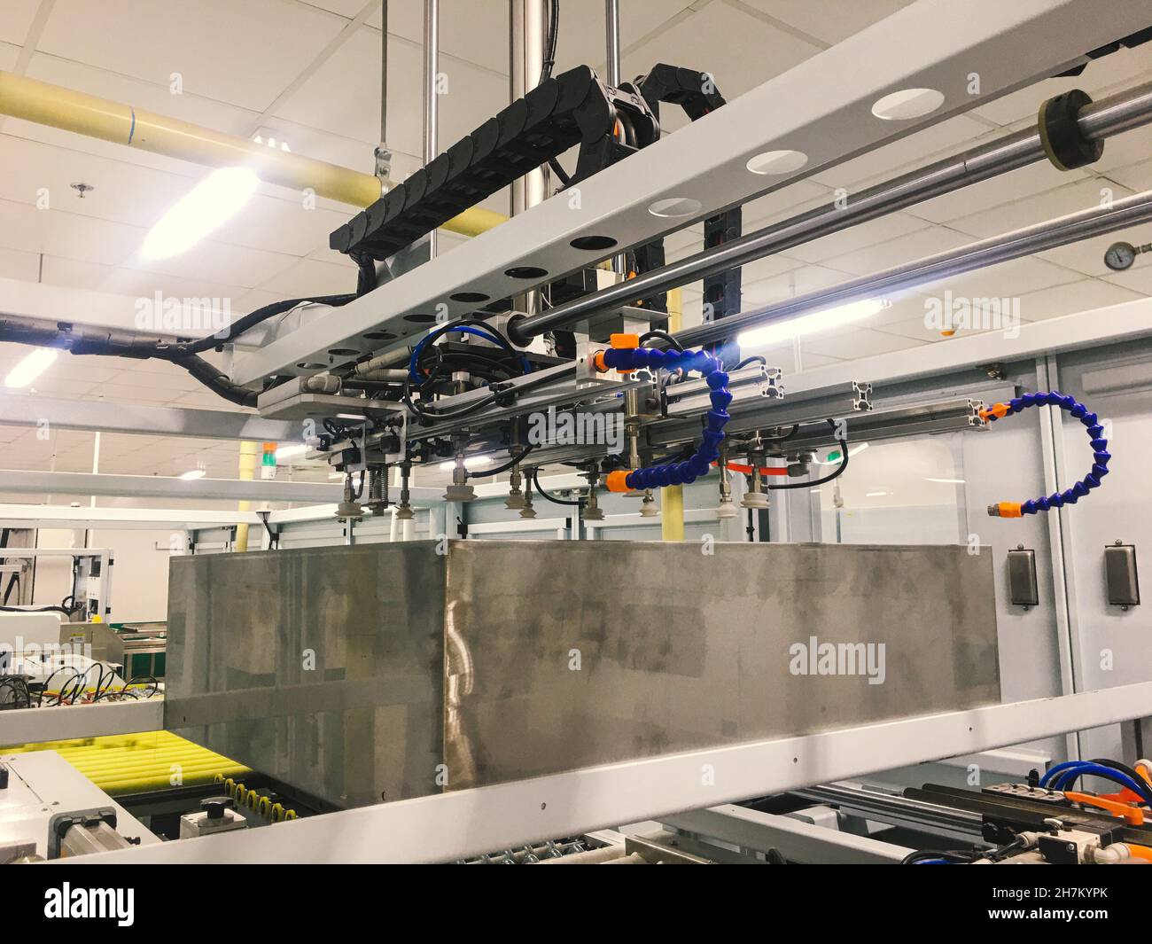 Machine equipment in production process factory industrial Stock Photo ...