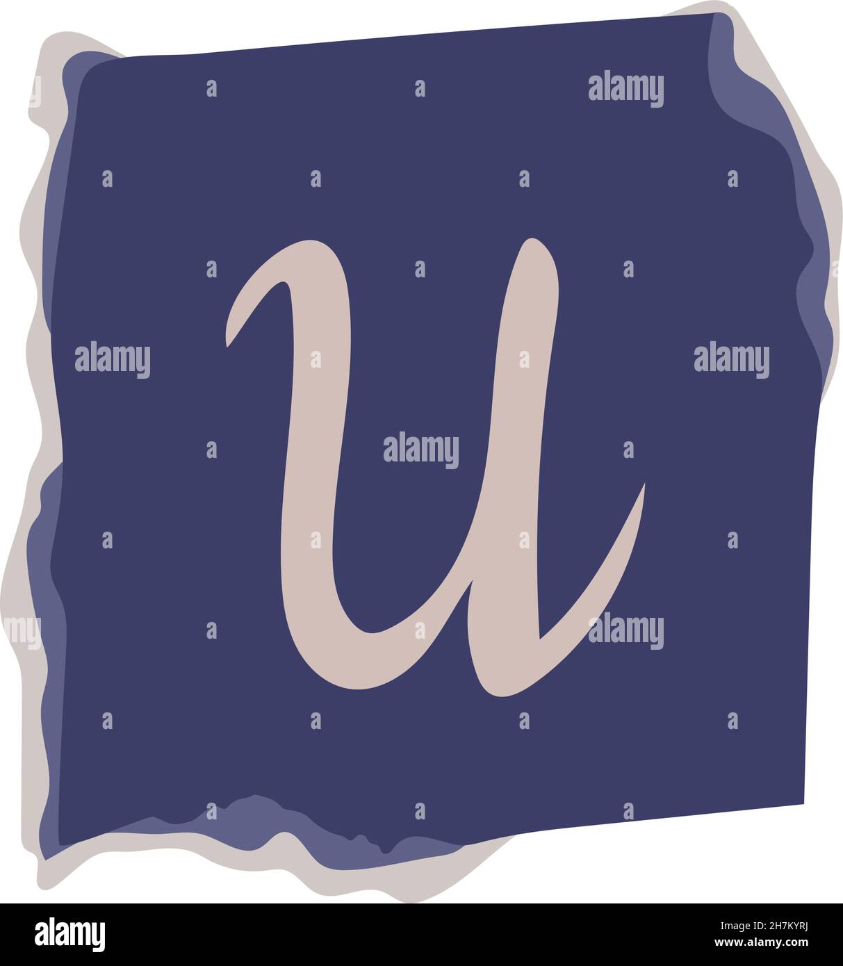 ransom paper with letter U Stock Vector Image & Art - Alamy