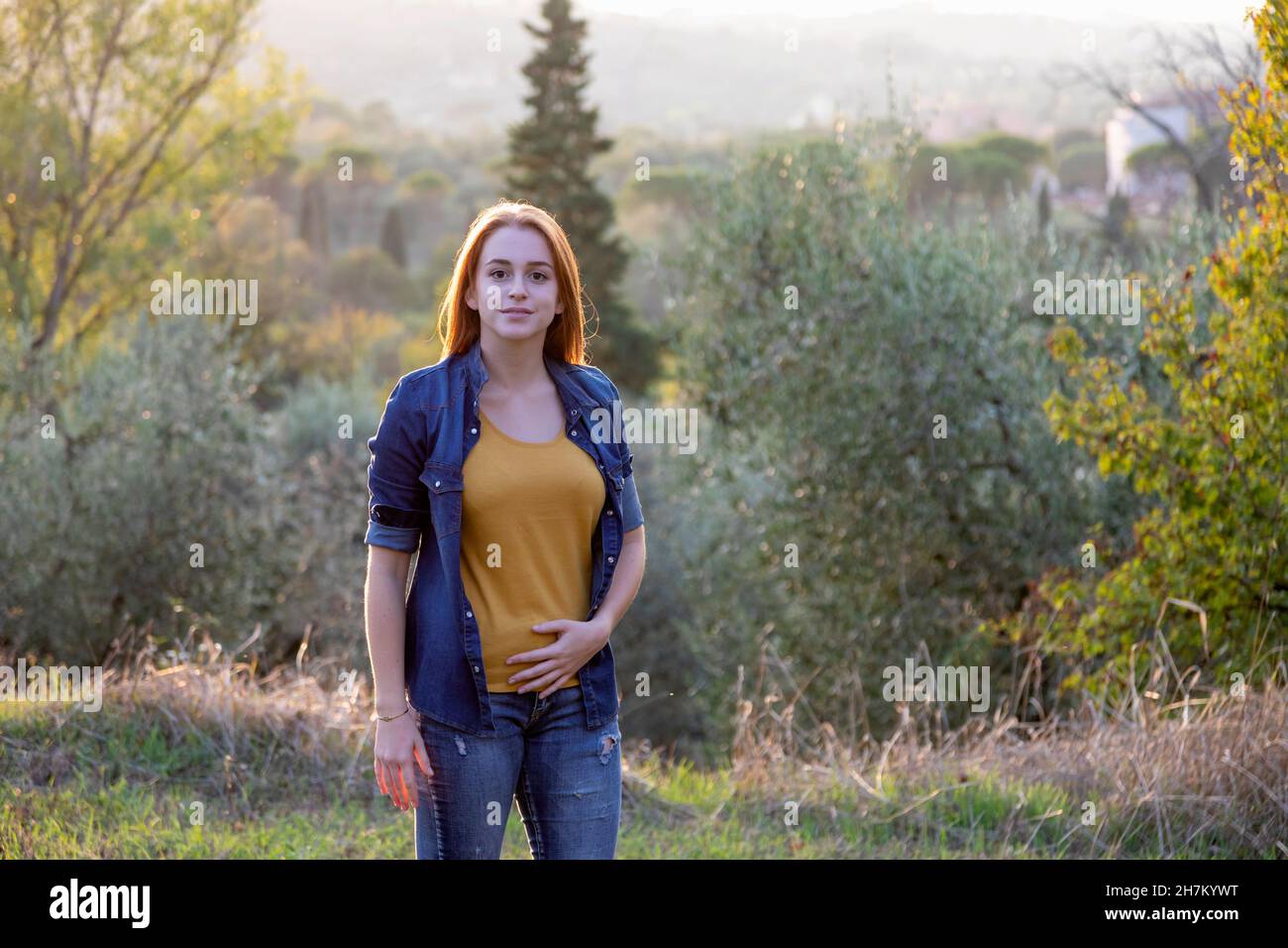 Countryside person standing hi-res stock photography and images - Alamy