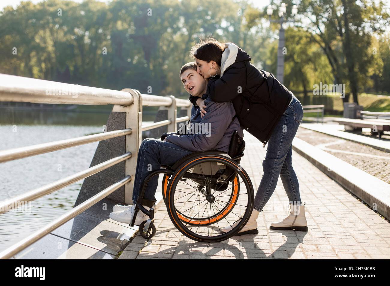 Wheelchair boyfriend hi-res stock photography and images - Alamy